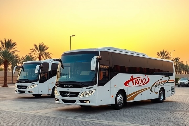 best bus rental company in Dubai providing Staff transportation services